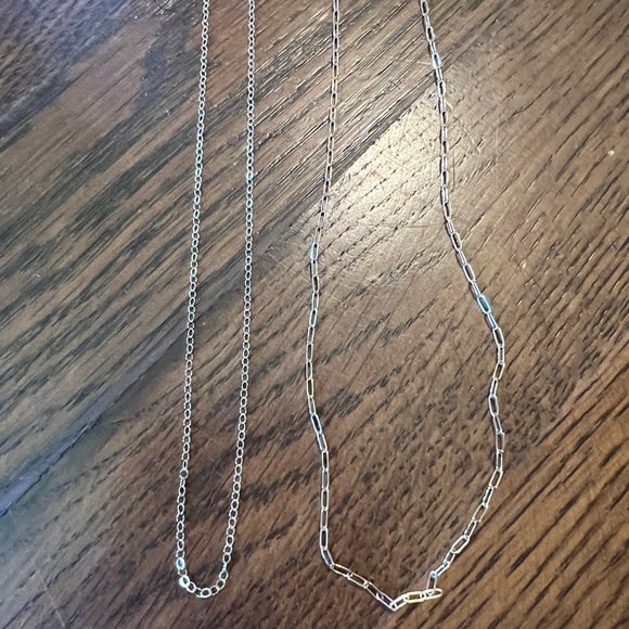 Jewelry | Mini Paperclip Chain And Rolo Style Chain | Poshmark
